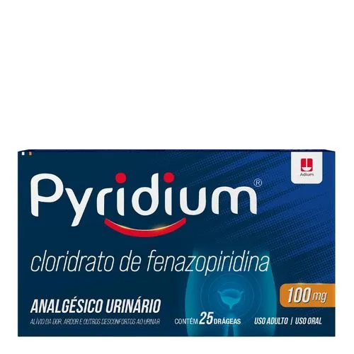 Pyridium 100mg 25 Drágeas em Brasília DF